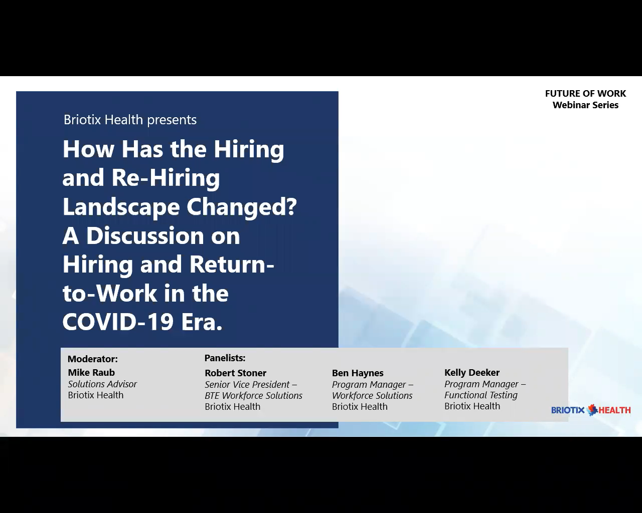 Hiring and Rehiring Process Changes