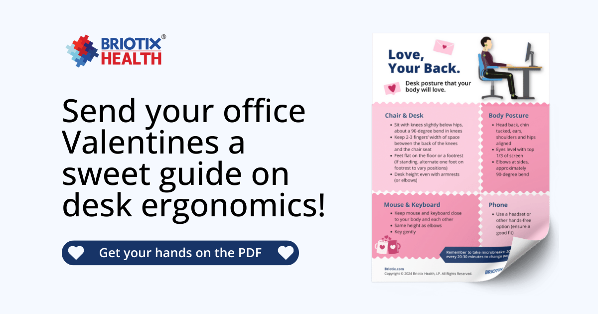 Valentine's Day Desk Ergonomics Resource Download